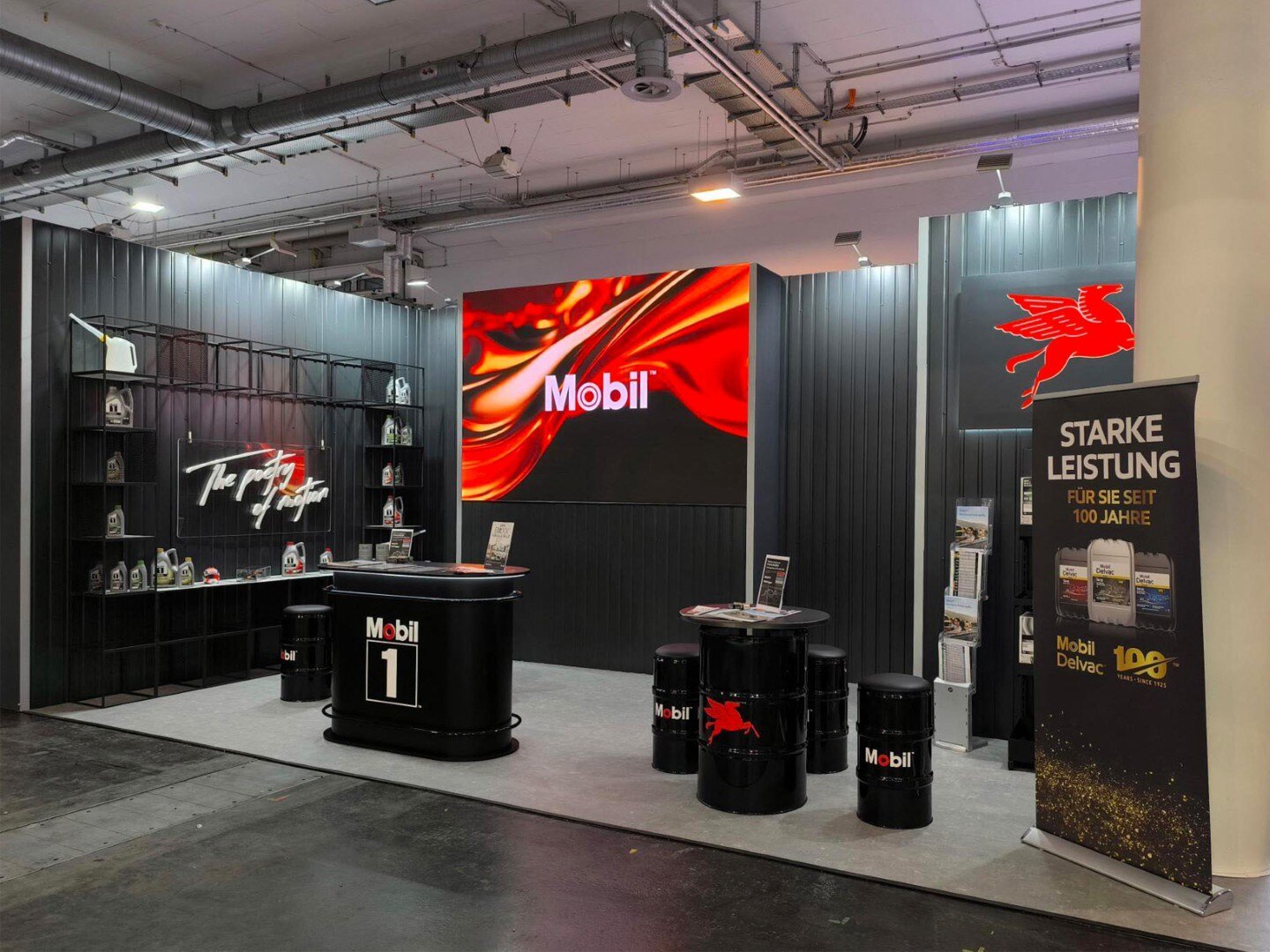 Individueller Messestand für ExxonMobil auf der PV Live Essen