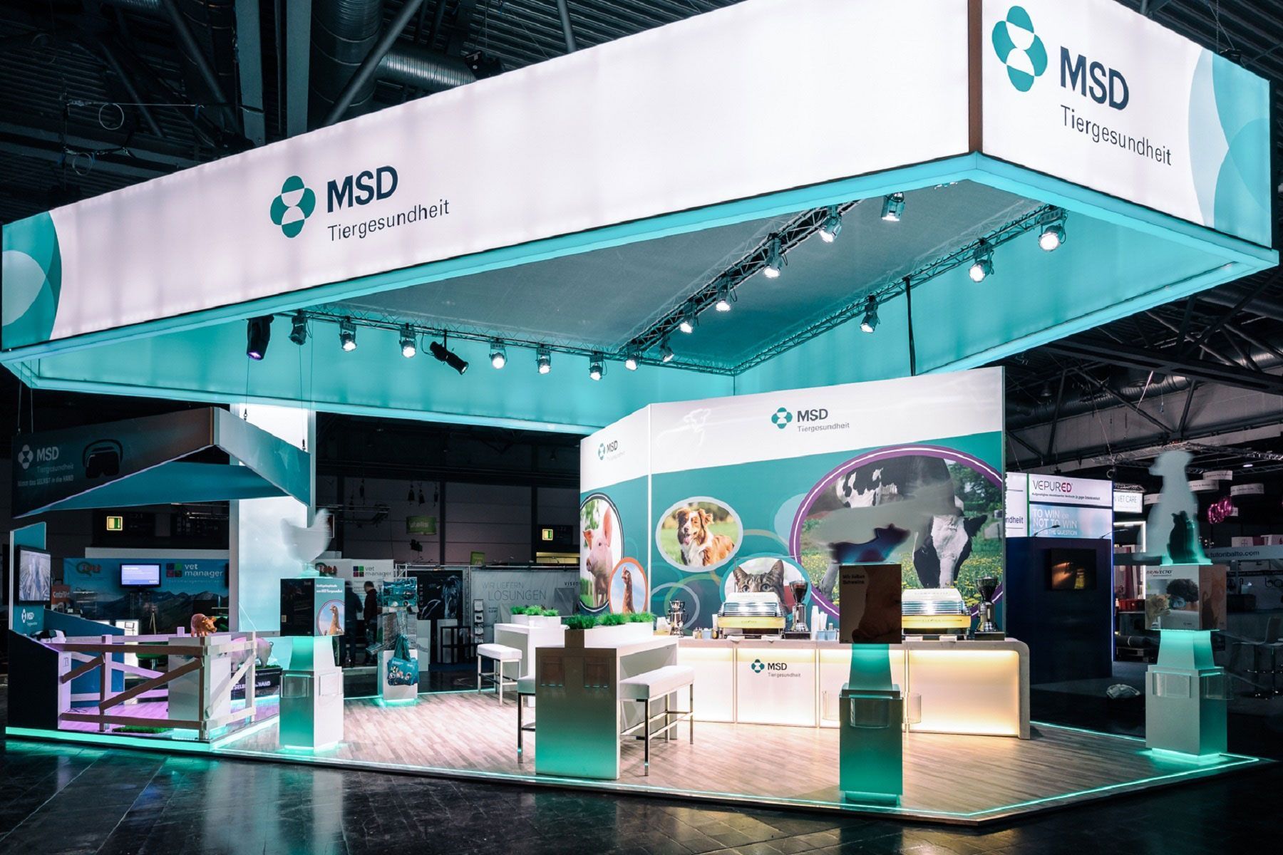 Exhibition stand in Leipzig for MSD