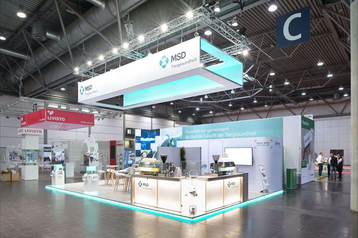 Exhibition stand for MSD at the Leipzig Veterinary Congress